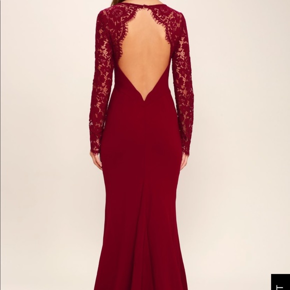 Lulus | Dresses | Lace Low Back Fitted Dress | Poshmark